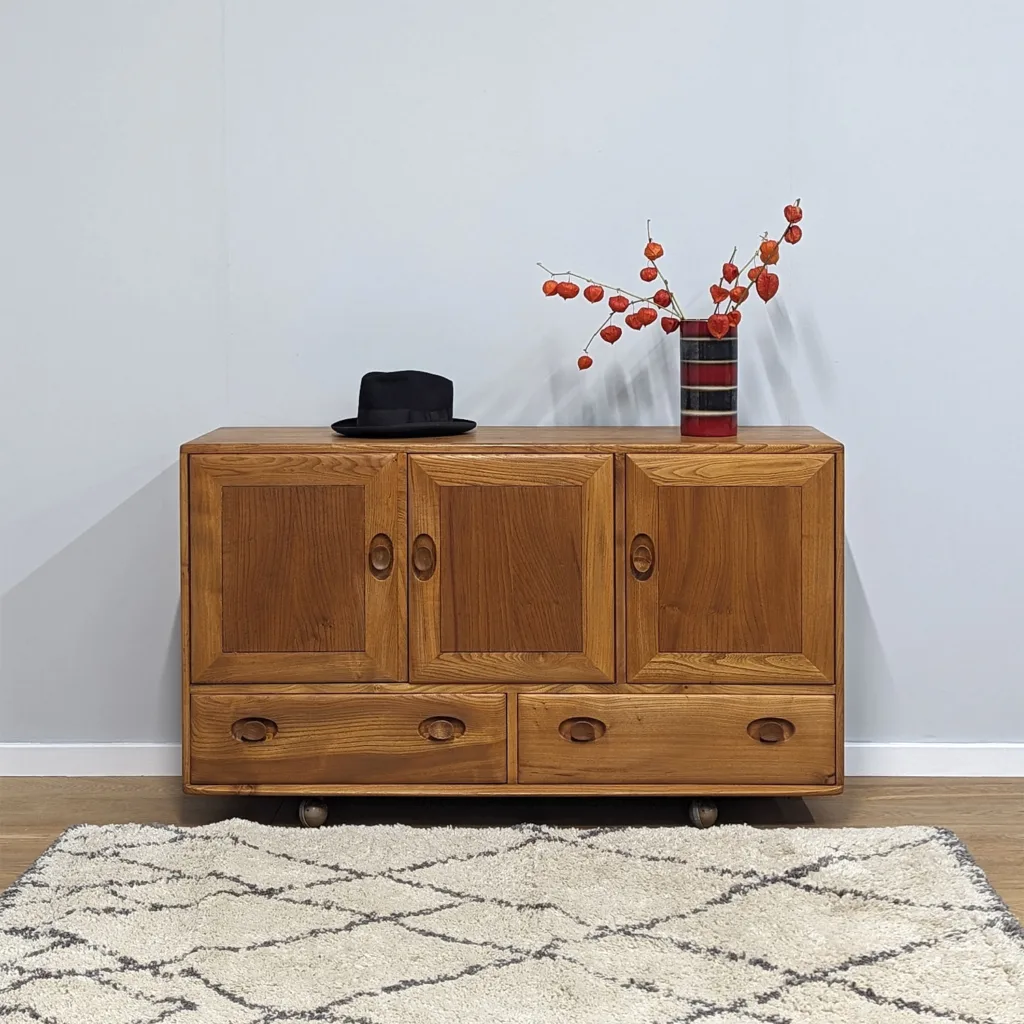 Restored Vintage Ercol Windsor Model 468 Sideboard