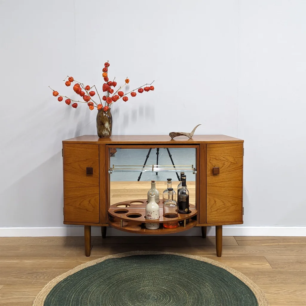 Midcentury 1960s Sureline Revolving Drinks Cabinet / Bar - Vintage ...